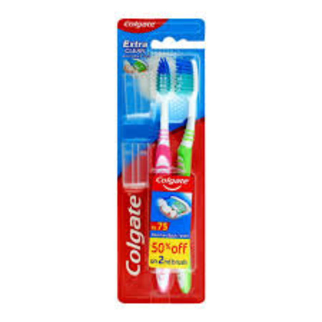 COLGATE EXTRA CLEAN TOOTH BRUSH SOFT 2 PCS - ARY Sahulat Bazar Pakistan